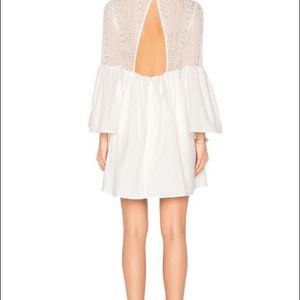 Endless Rose | Dresses | Flare Sleeve Lace Mini Dress In Off White ...